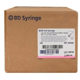 3ml BD Syringe Luer Lok with 18G x 1.5" PrecisionGlide Needle 309580