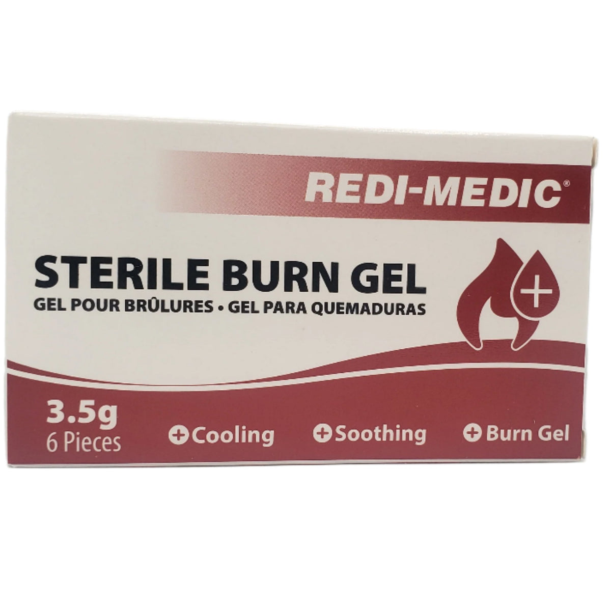Redi-Medic Sterile Burn Gel 3.5g Box of 6