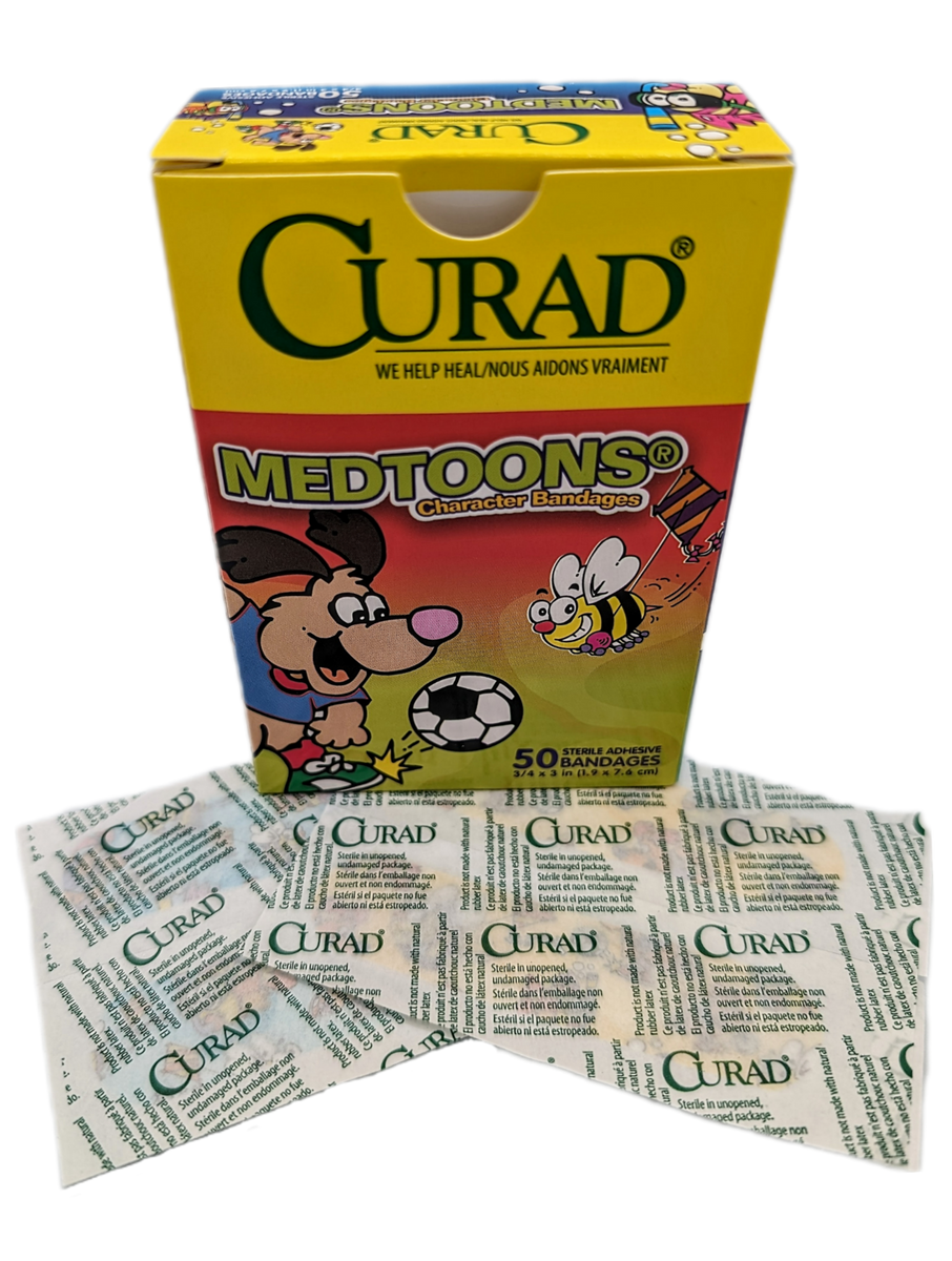Curad Kids Plastic Adhesive Bandage 50 Bandages / Box