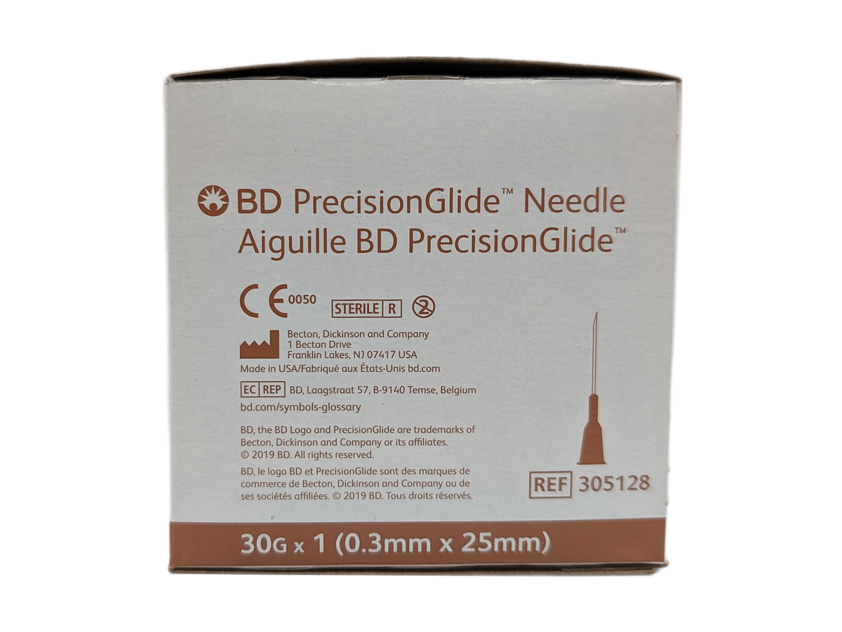 30G x 1" BD 305128 PrecisionGlide Needle