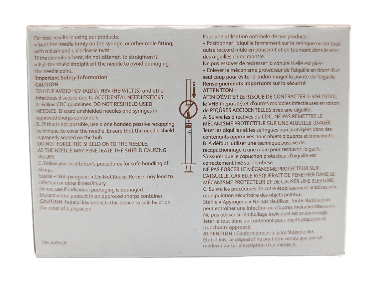 30G x 1" BD PrecisionGlide Needle