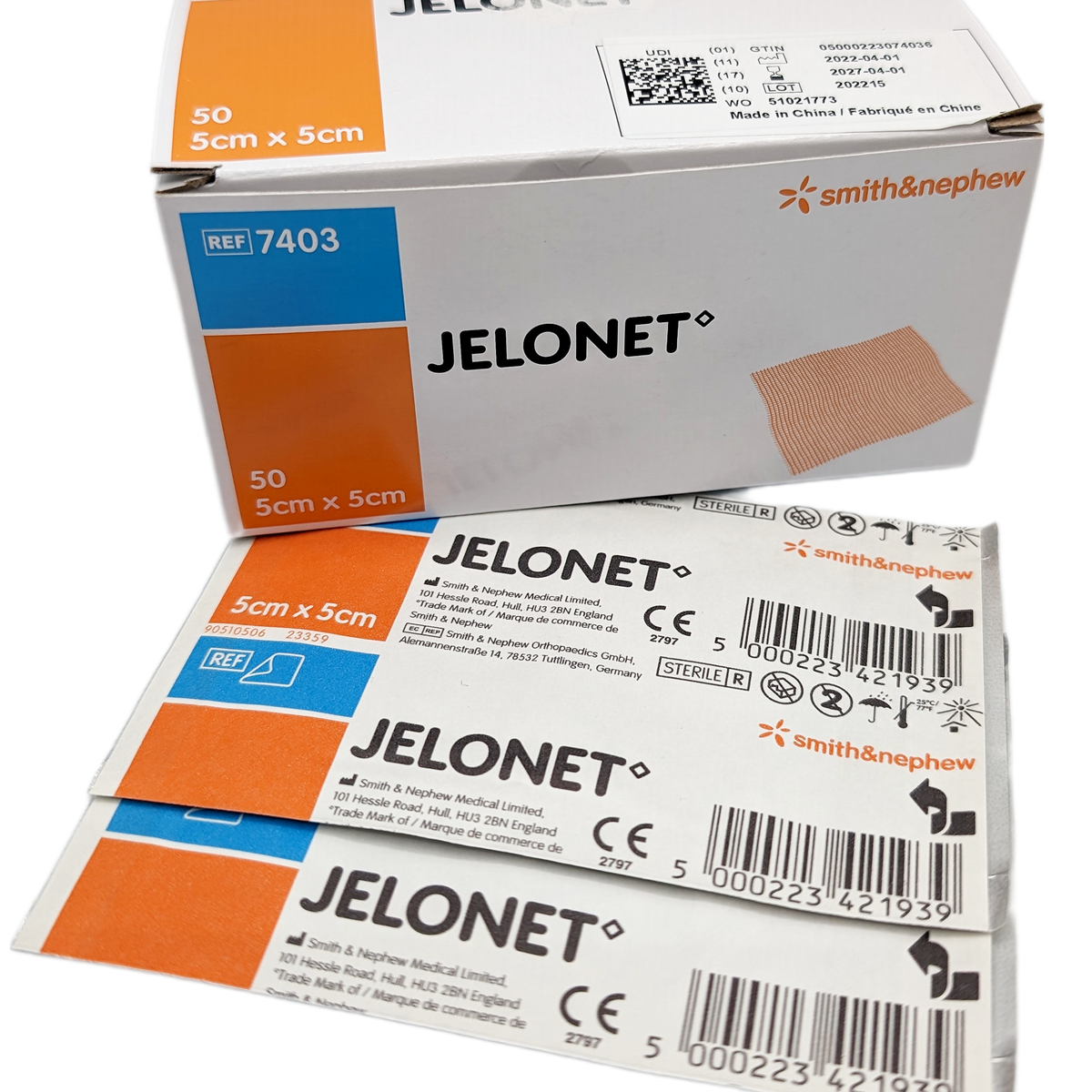 Jelonet 5cm x 5cm Paraffin Gauze Dressing