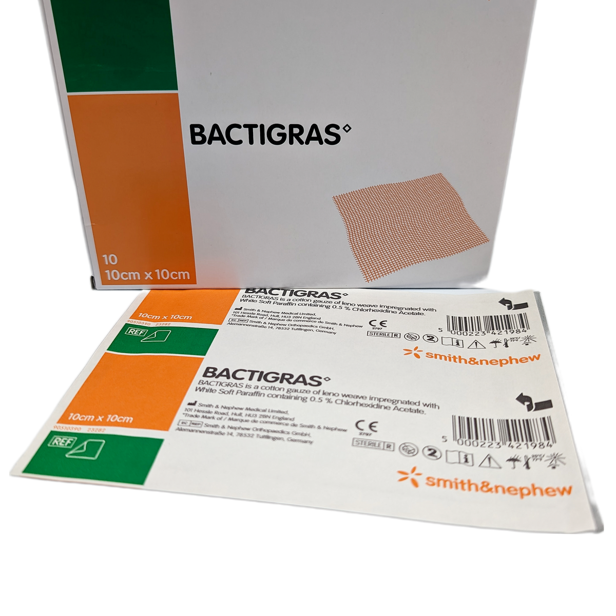 Bactigras 10cm x 10cm Antiseptic Chlorhexidine Dressing