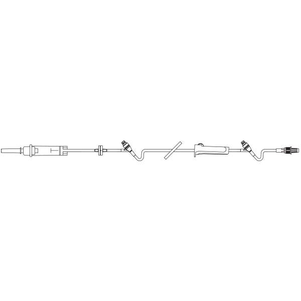 Baxter JC8519 Clearlink CONTINU-FLO Solution Set, 2 Luer Activated Val