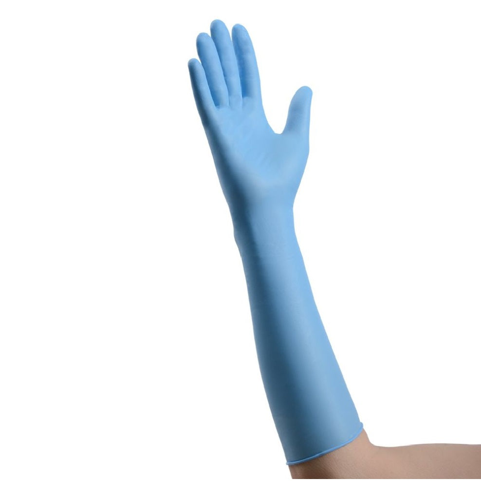 Medline CS Pro Nitrile Decontamination Exam Glove 16in Extended Length