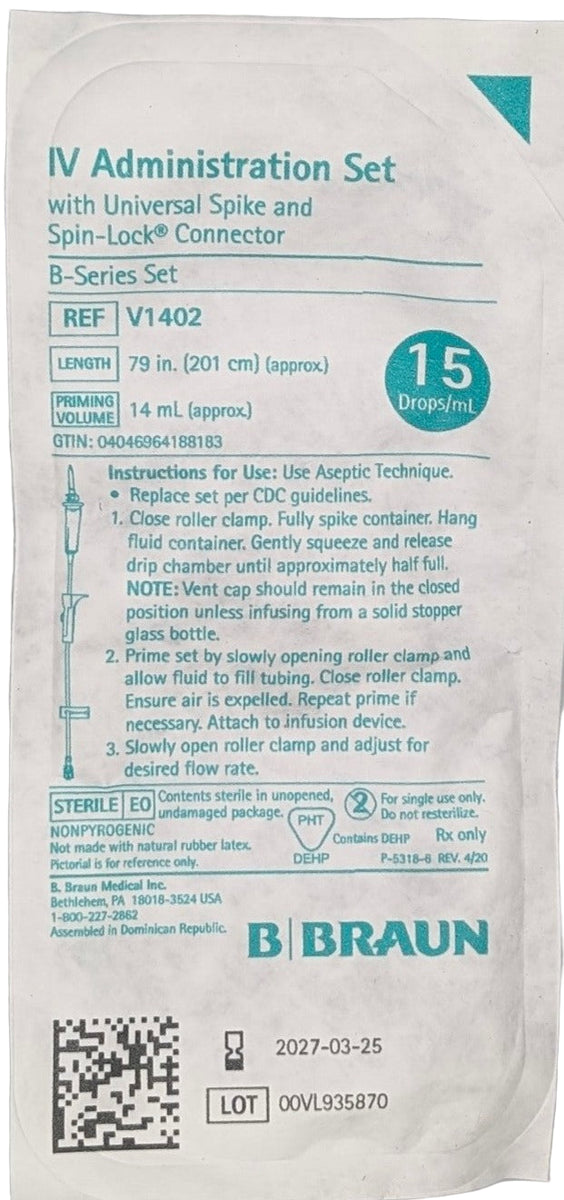 B.Braun Basic IV Administration Set, 79" 15 Drops / ML