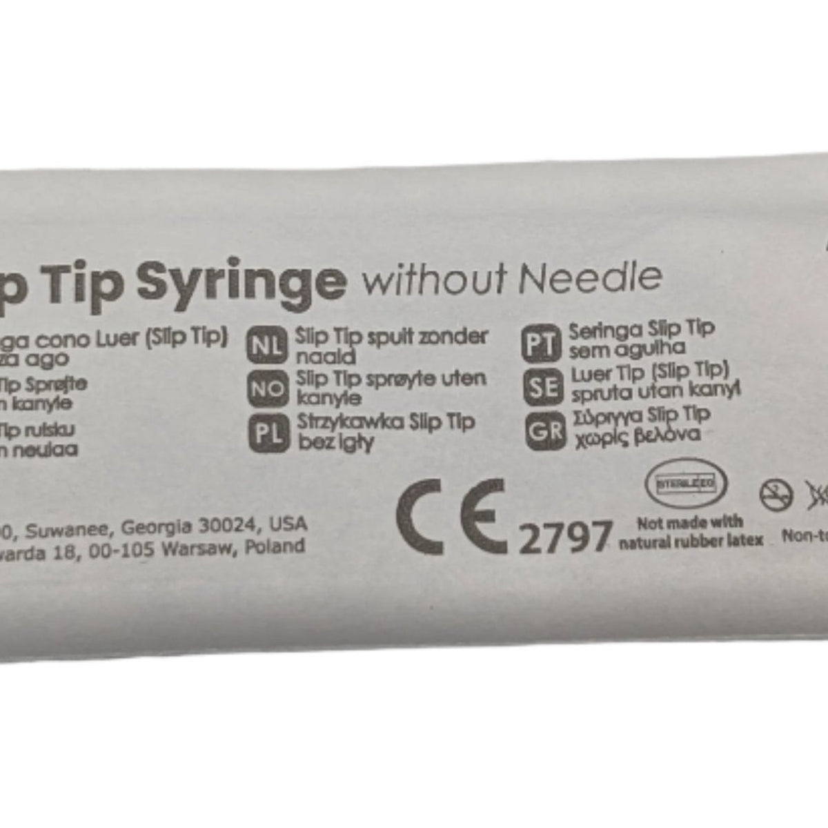 SOL-M 1ml Slip Tip Syringe w/o needle (low dead space)