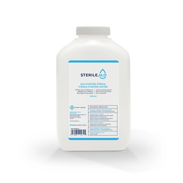 Sterile.H2O 500ML USP Sterile Water- Box of 12