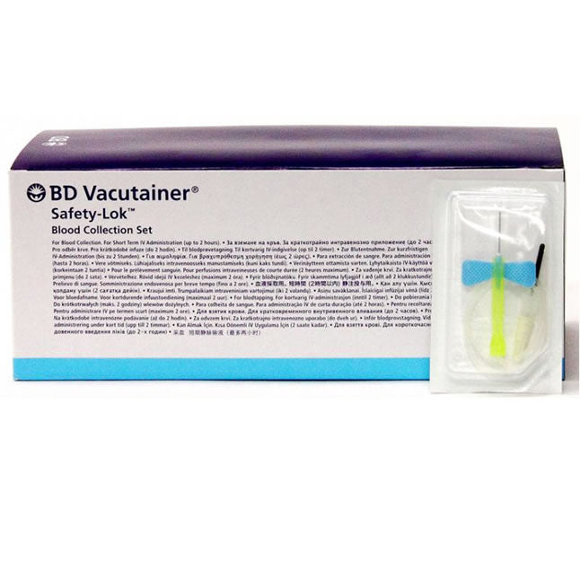 BD 367283 Safety-Lock Vacutainer Blood Collection Set 23G x 0.75"