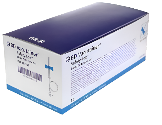 BD 367283 Safety-Lock Vacutainer Blood Collection Set 23G x 0.75"