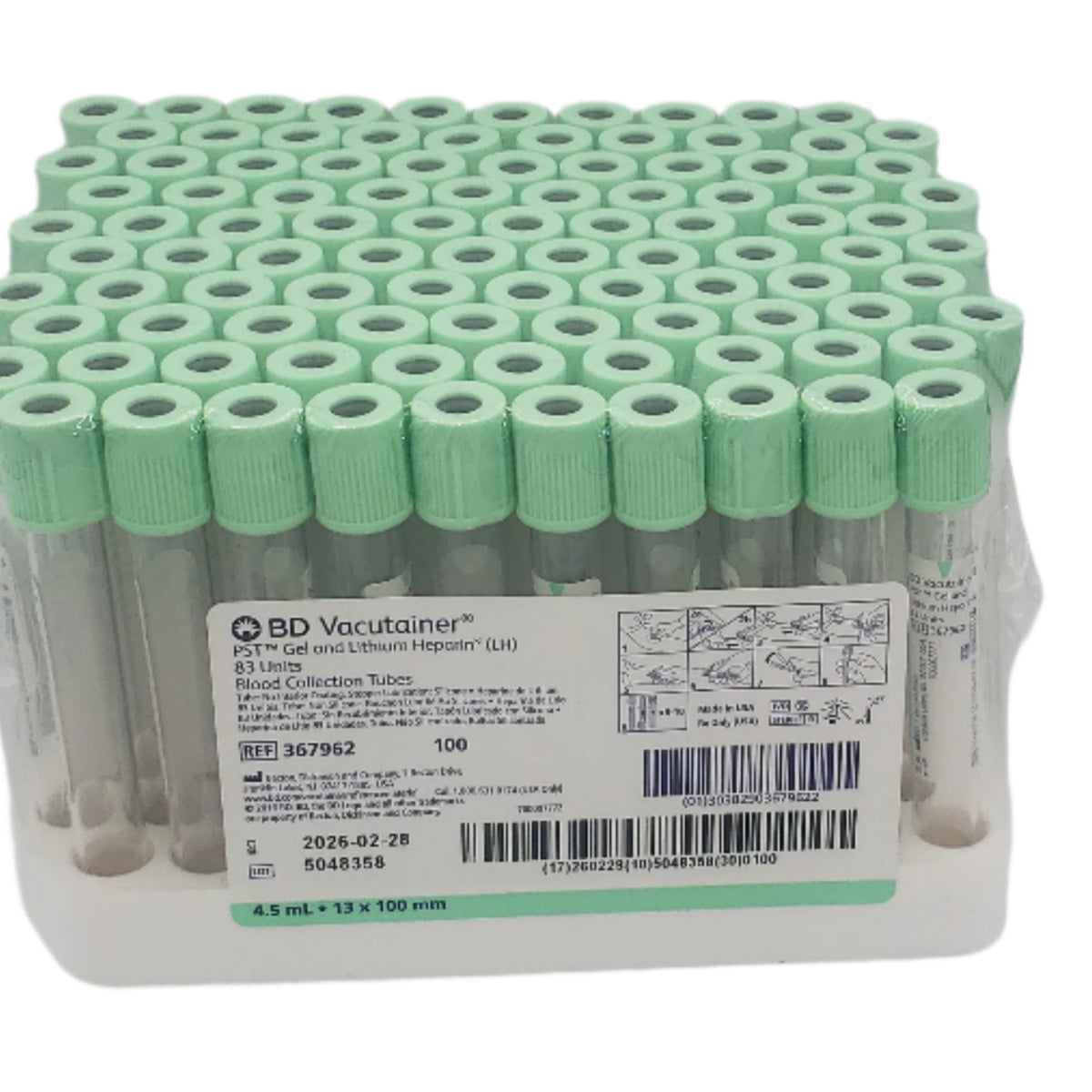 BD 367962 Vacutainer Plus PST Plasma Tube 4.5ml