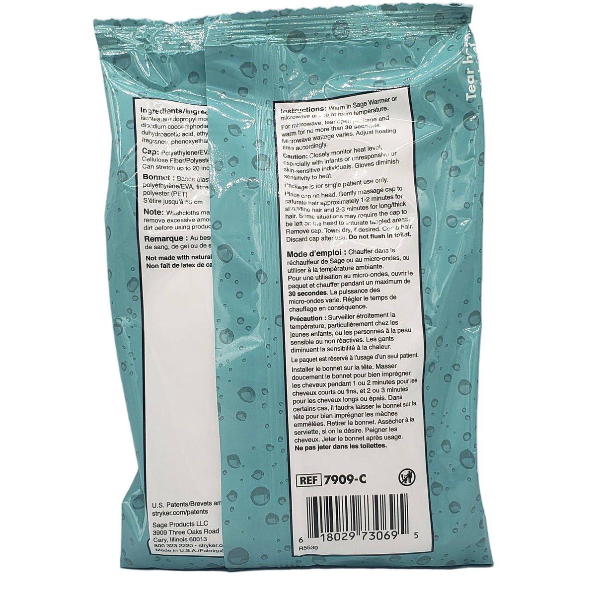 Sage Comfort® Shampoo Cap, Rinse Free