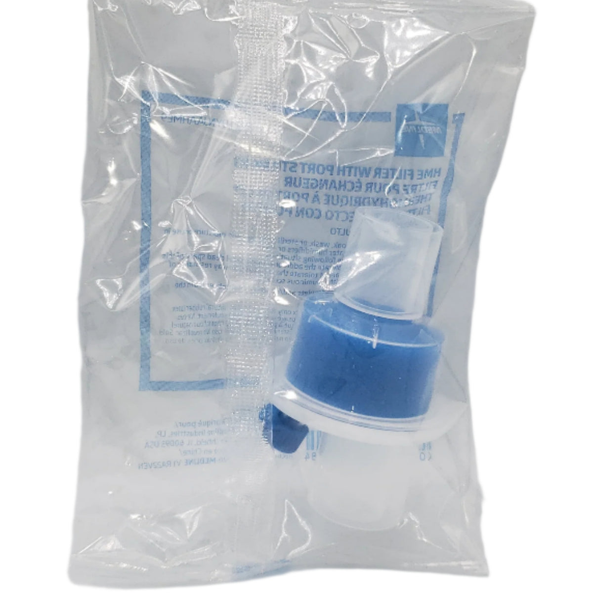 Medline HME Filter For Anesthesia Circuit w/ Port BV filter High Effic