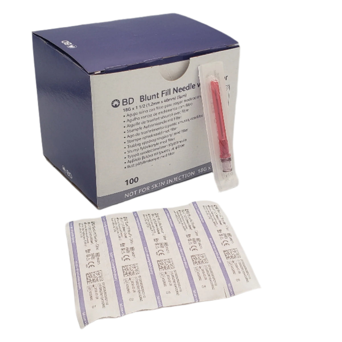 BD 305211 Nokor™ Blunt Filter Needle 18g x 1.5"