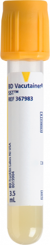 BD Vacutainer SST Serum Tube 3.5 mL | Clot Activator + Gel | Box 100 ...