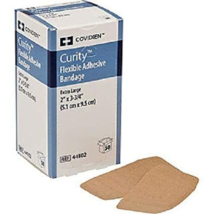Curity™ Fabric Bandage, Flexible, XL, W2" x L3-3/4"