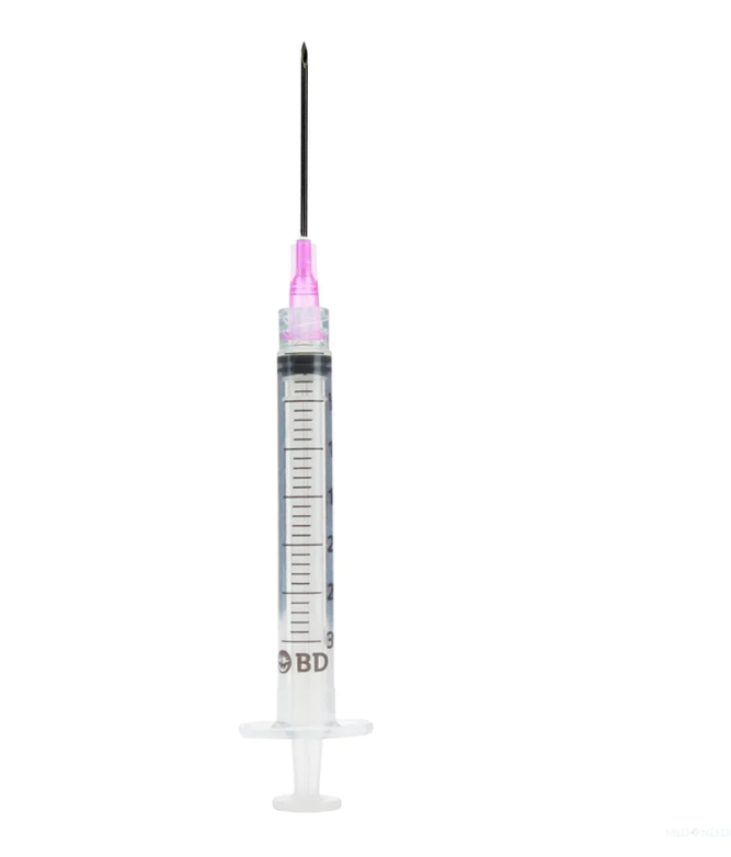 3ml BD Syringe Luer Lok with 18G x 1.5" PrecisionGlide Needle 309580