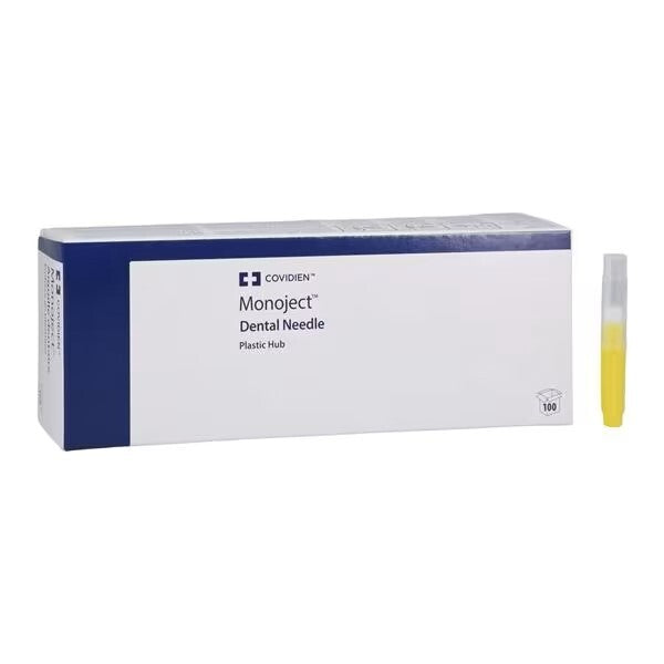 27G x 3/4 (Short) Monoject Dental Needle Plastic Hub